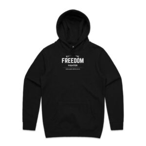 Financial Freedom Fighter Black Hoodie - Super Advice New Zealand